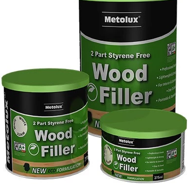 Metolux 2 Part Styrene Free Wood Filler White – Paintshack Ltd