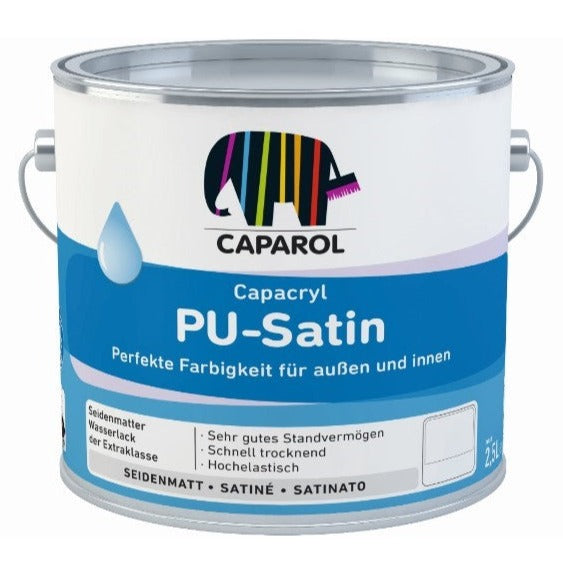 Caparol Pu-Satin White & Colours – Paintshack Ltd